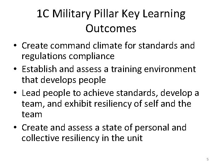 Introduction and Key Firstclass Learning Objectives for the