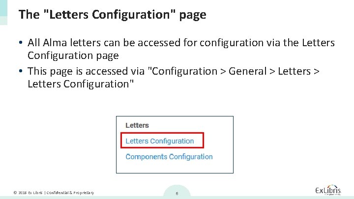 Letter Configuration in Alma Yoel Kortick Senior Librarian