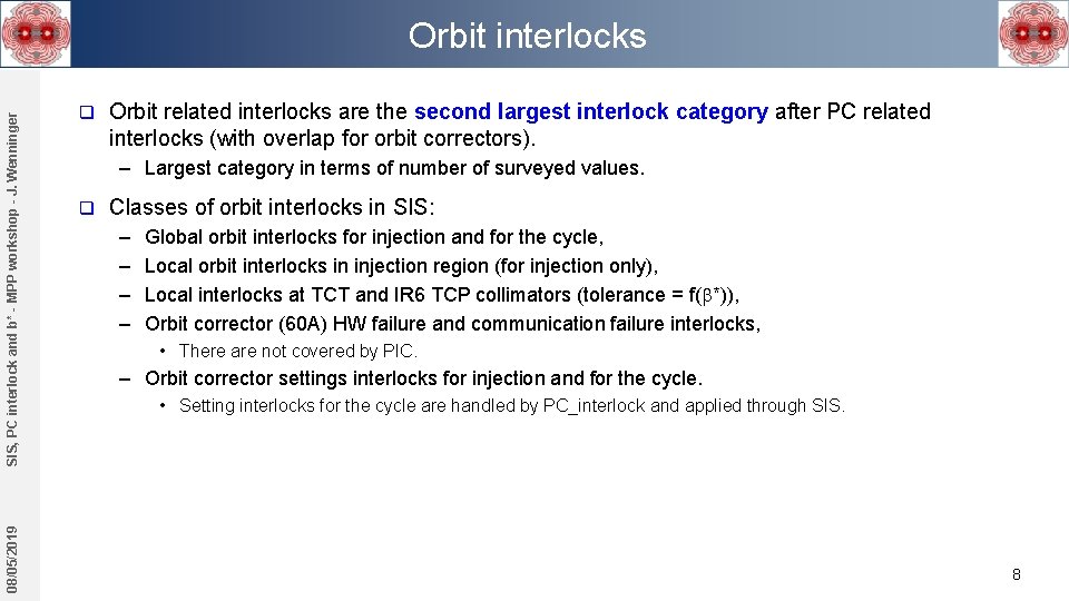 SIS PC interlock and b MPP workshop J