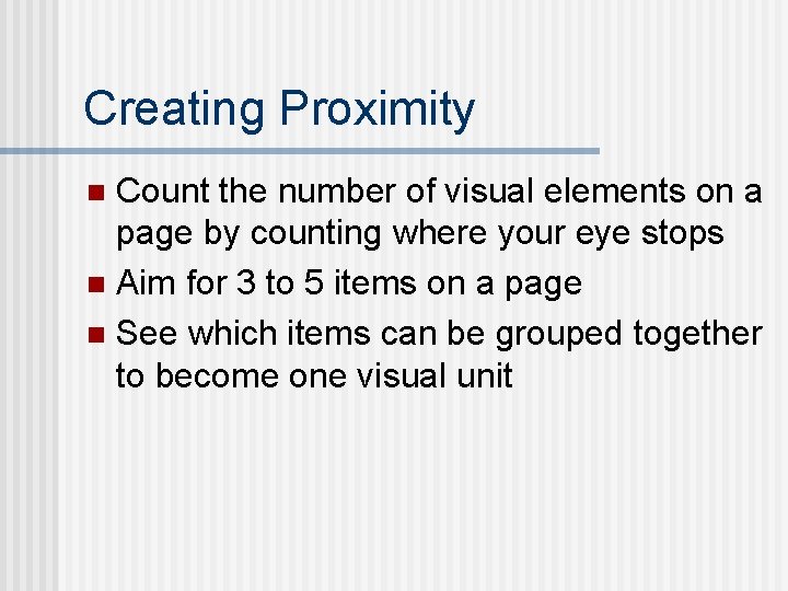 Principles of Document Design Adapted from http condor