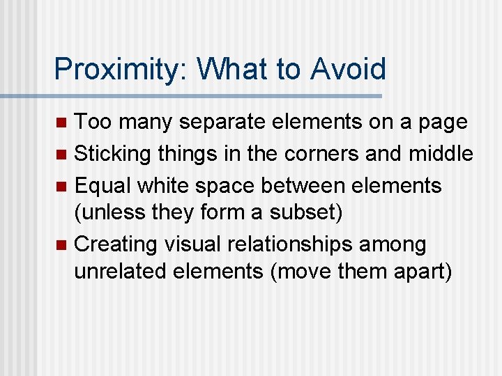 Principles of Document Design Adapted from http condor