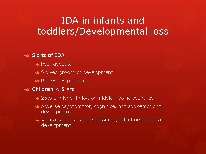 Iron Deficiency Anemia By Kristi Cockrell Why I