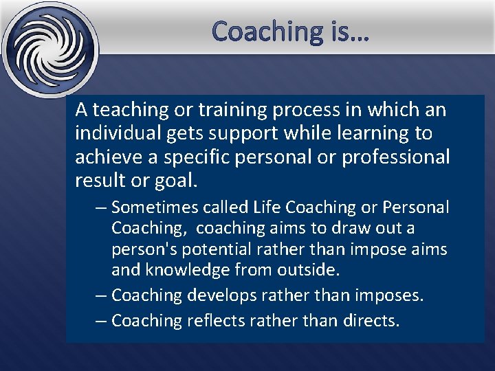 Whats Your Game Plan Using LifeSkills Coaching Techniques