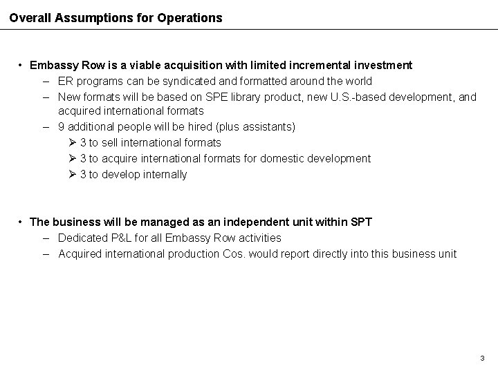 Embassy Row Acquisition Overview November 2007 Confidential Draft
