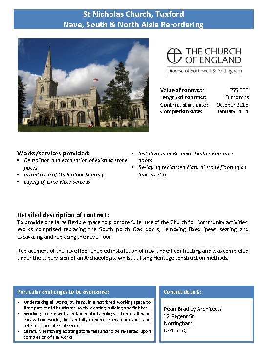 St Nicholas Church Tuxford Nave South North Aisle