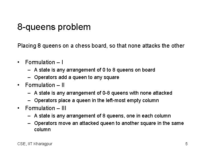 Problem solving by search Department of Computer Science