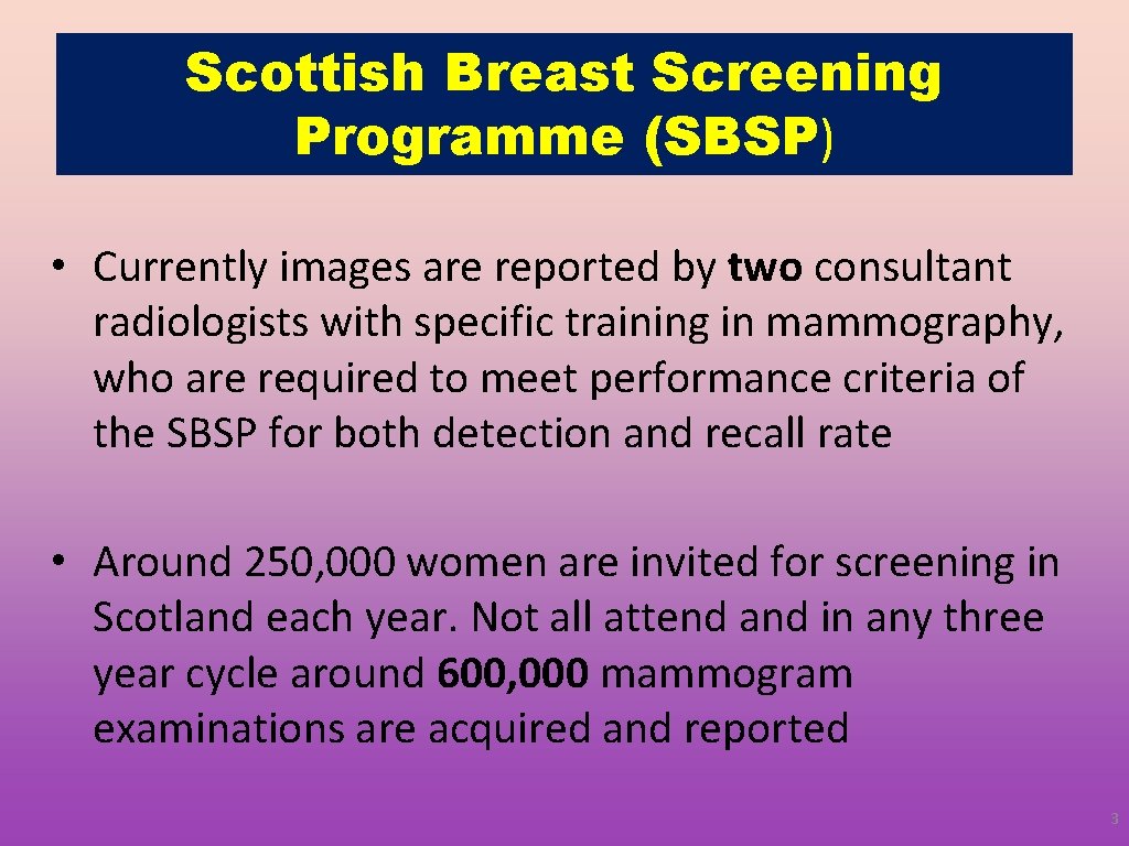 ARTIFICIAL INTELLIGENCE IN MAMMOGRAPHY The Scottish Perspective Breast