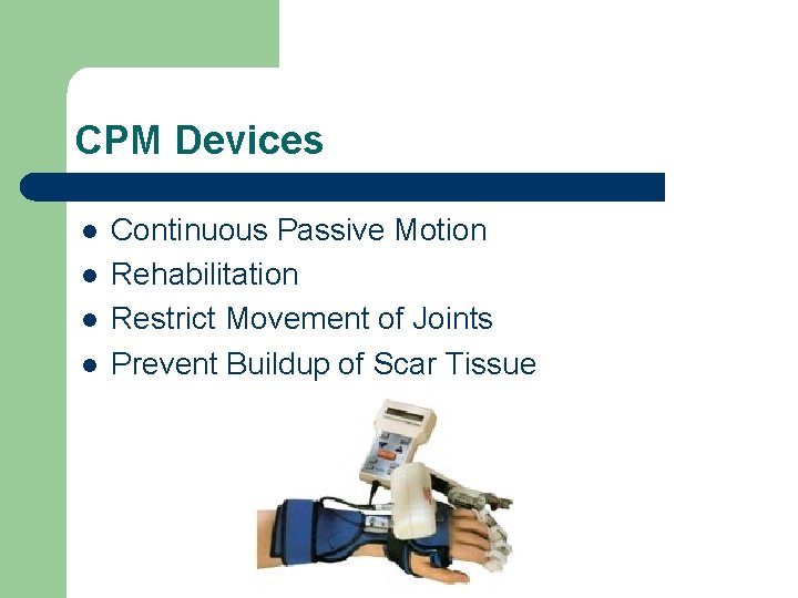 Continuous Passive Motion Hand Rehabilitation Design Team Project