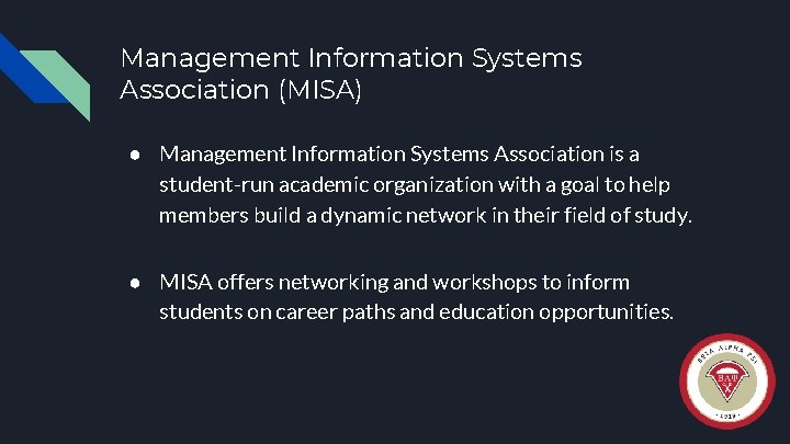 Working with Other Campus Organizations Beta Phi Chapter