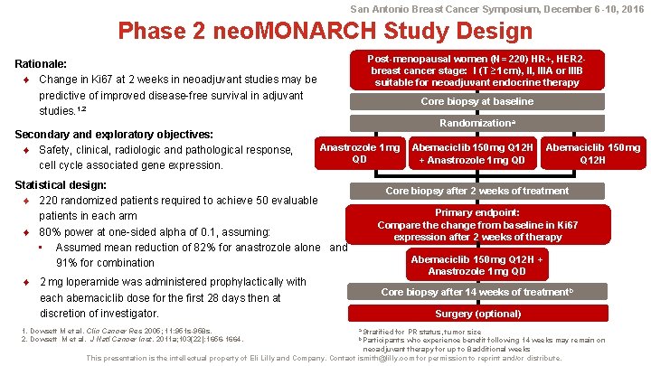 San Antonio Breast Cancer Symposium December 6 10