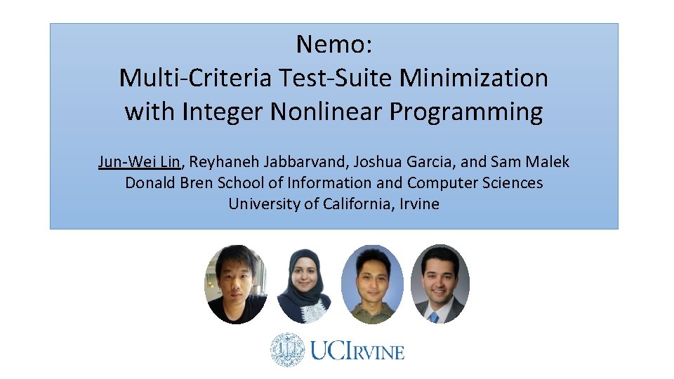 Nemo MultiCriteria TestSuite Minimization with Integer Nonlinear ...