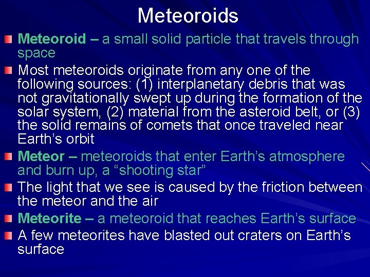 Minor Members of the Solar System Chapter 23