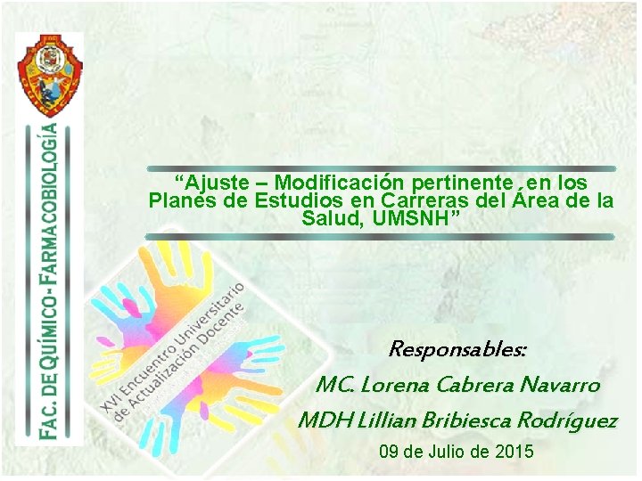 Ajuste Modificacin pertinente en los Planes de Estudios