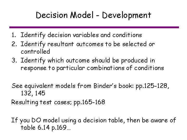 Decision Tables From S Som A Williams insurance