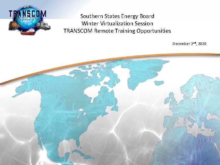 Southern States Energy Board Winter Virtualization Session TRANSCOM