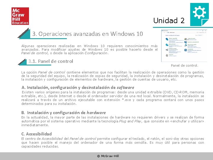 Unidad 2 Sistemas operativos Windows 10 Profesional Mc