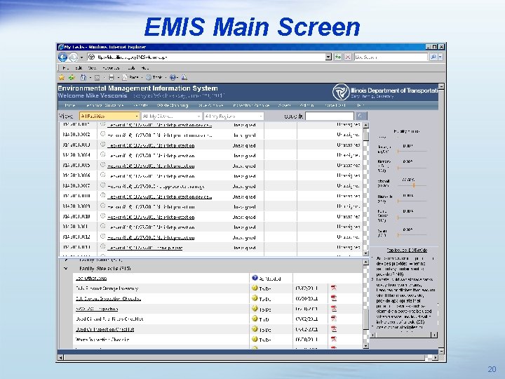 Proactive Environmental Management System Illinois Department of ...