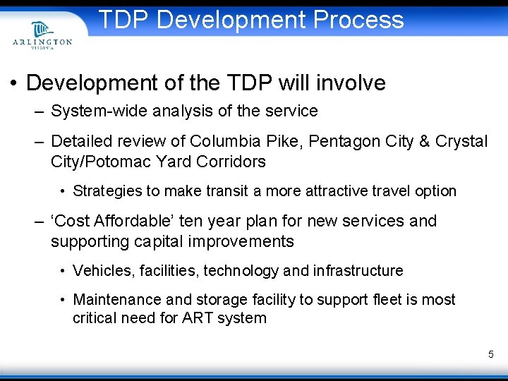 County Board Work Session with County Manager Transit