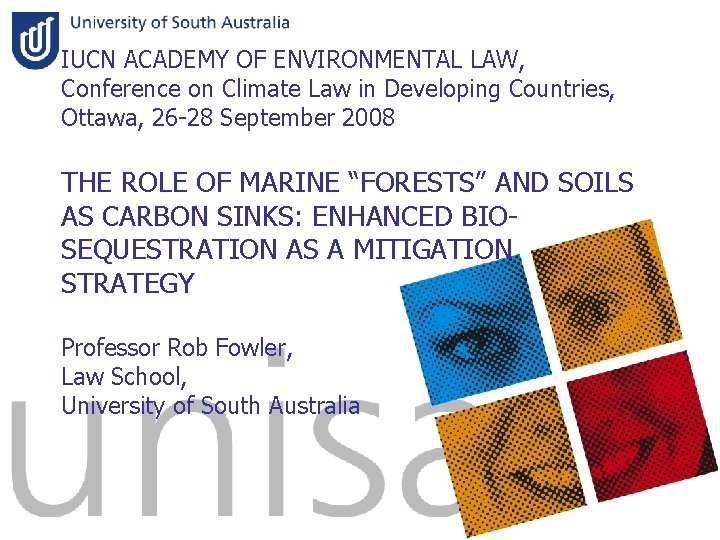 IUCN ACADEMY OF ENVIRONMENTAL LAW Conference on Climate