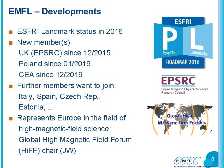 EMFL High magnetic field research in Europe Jochen