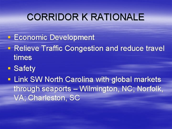 BACKGROUND 1964 the Presidents Appalachian Regional Commission PARC