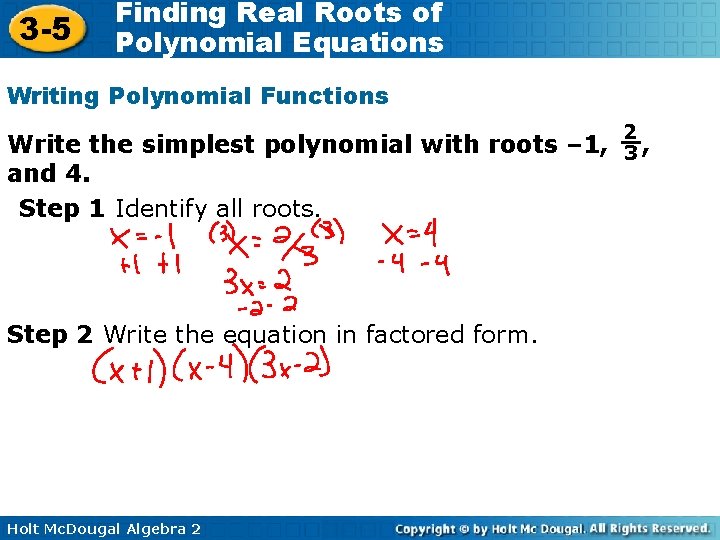 3 5 Finding Real Roots of Polynomial Equations