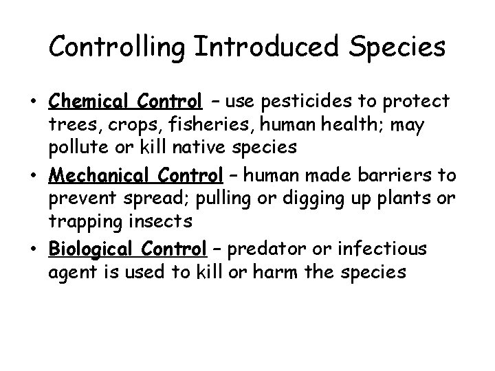 Lesson 9 Invasive or Exotic Species NonNative Species