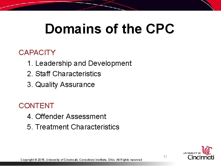 Overview of the EvidenceBased Correctional Program Checklist CPC