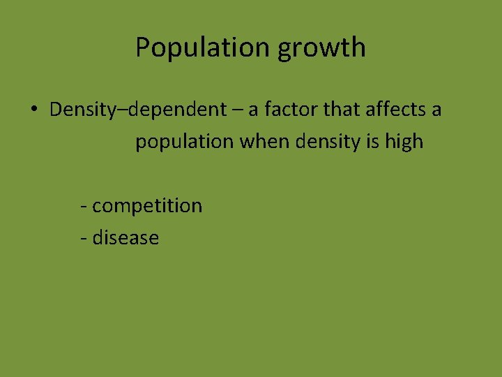 Pressures of Populations Section 3 2 Population growth