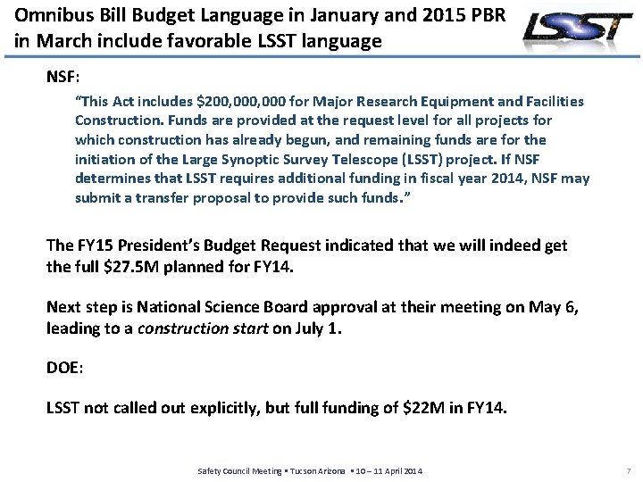 LSST Project Status Victor L Krabbendam LSST Project