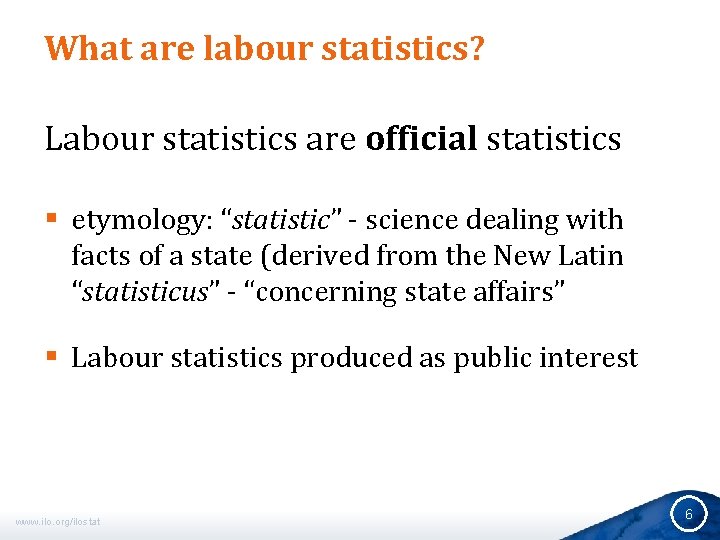 Populating labour market indicators and standardising microdata Overview