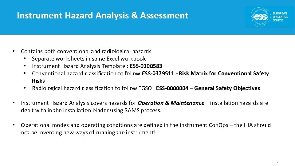 Overview of Hazard Analysis Radiation Safety Radiation Protection