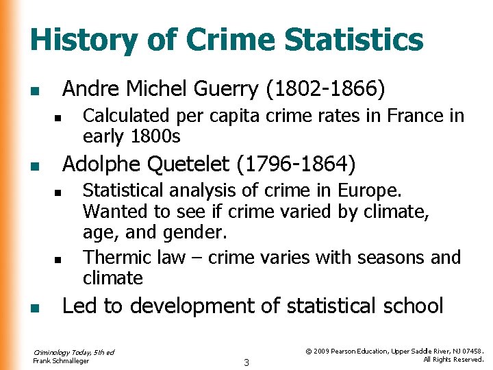 Chapter 2 Patterns of Crime Frank Schmalleger Power