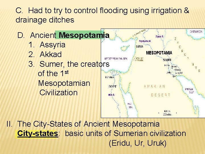 Chapter 2 WESTERN ASIA EGYPT Section 1 Civilization