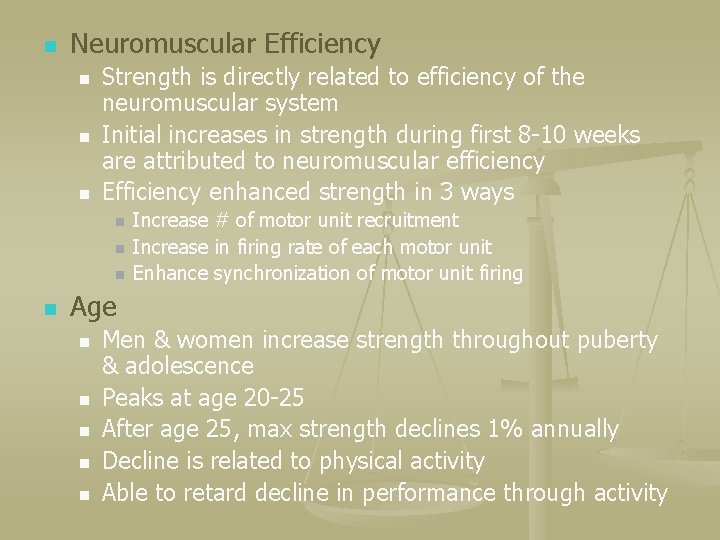 Regaining Muscular Strength Endurance and Power Regaining Strength
