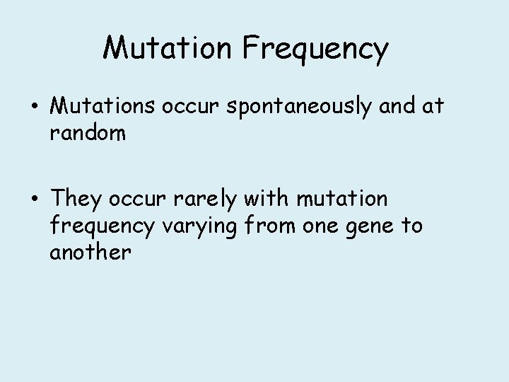 Higher Biology Unit 1 1 6 Mutations Learning