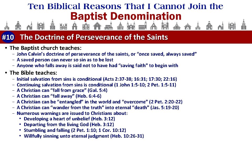 1 The Origin of the Church The Baptist