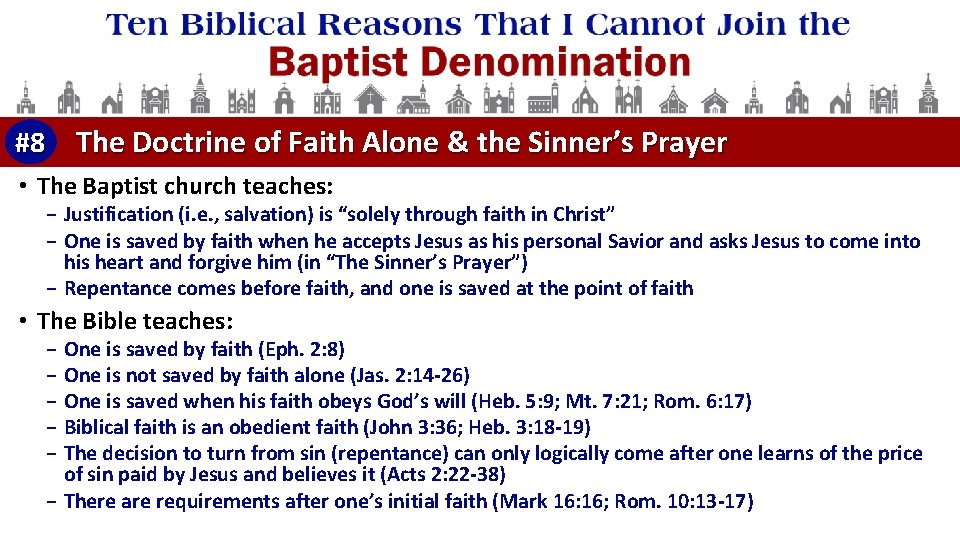 1 The Origin of the Church The Baptist