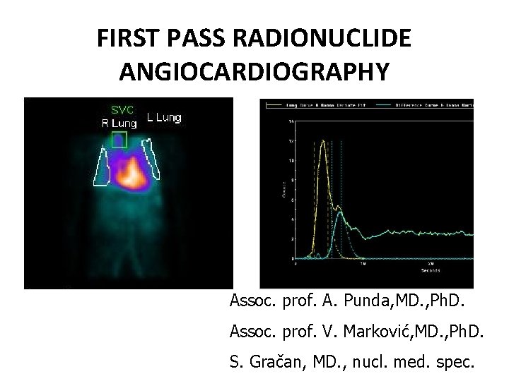 FIRST PASS RADIONUCLIDE ANGIOCARDIOGRAPHY Assoc prof A Punda