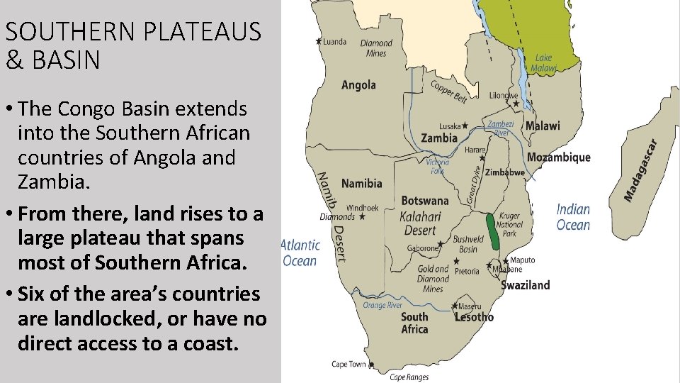 Ch 13 SUBSAHARAN AFRICA SECTION 1 GEOGRAPHY HISTORY