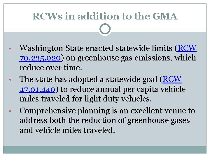 Planning for Climate Change PENINSULA SECTION CONFERENCE SEPTEMBER