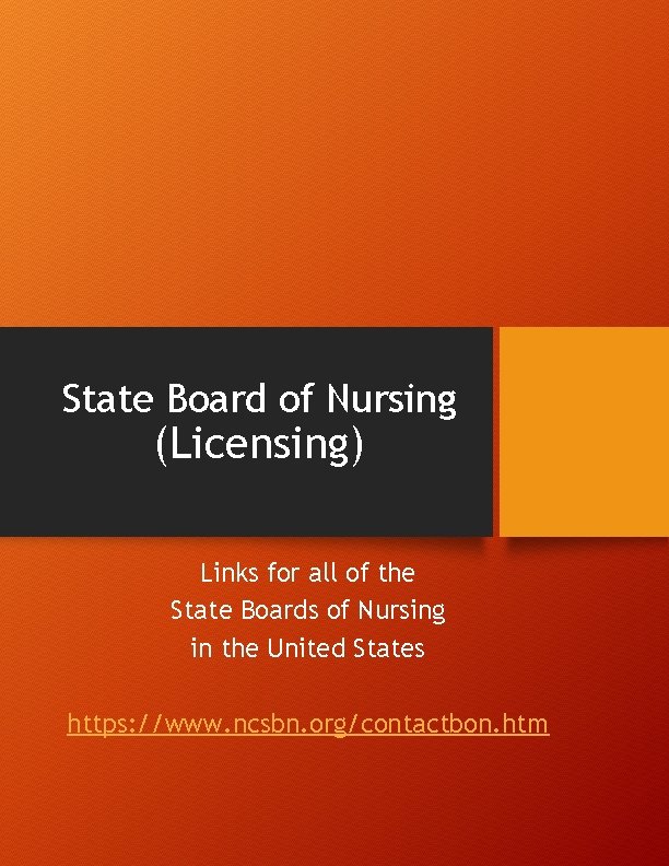 NCLEX and Licensing Candidate Process The Nine Steps