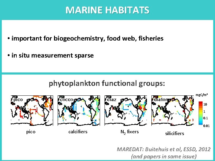 Characterizing marine habitats and their changes using satellite