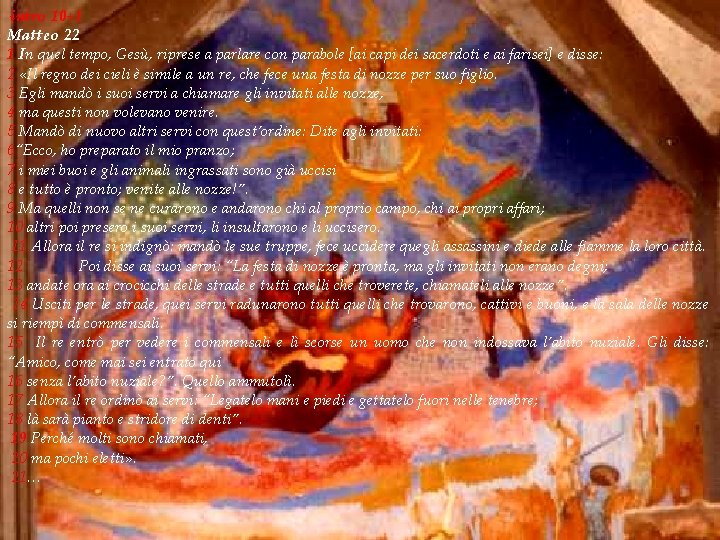 intro 101 Matteo 22 1 In quel tempo