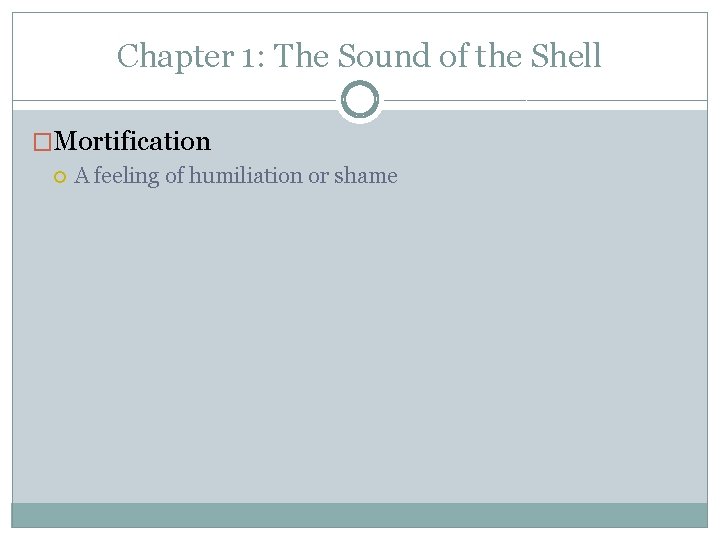 Lord of the Flies by William Golding VOCABULARY