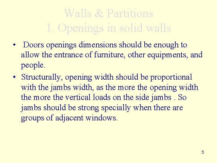 Building Construction Part Four Walls Partitions 3 Dr