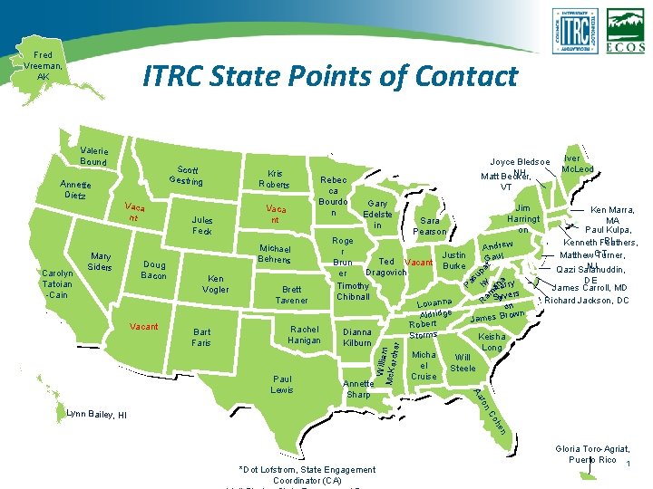 Fred Vreeman AK ITRC State Points of Contact