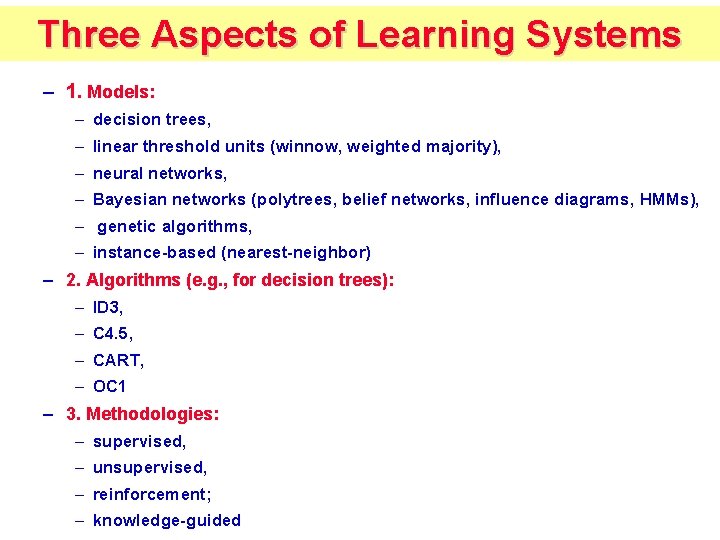 A Brief Survey of Machine Learning Used materials