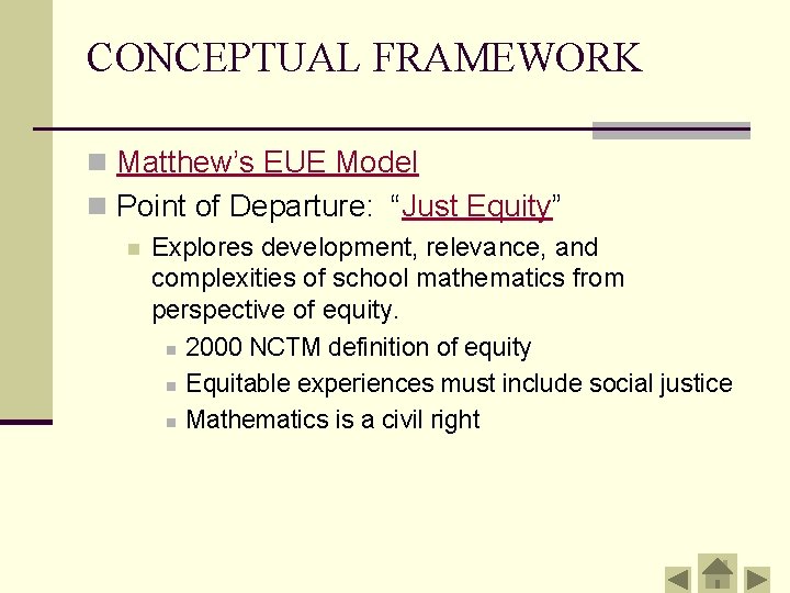 Just Equity Movements Forward The Empowered Urban Mathematics