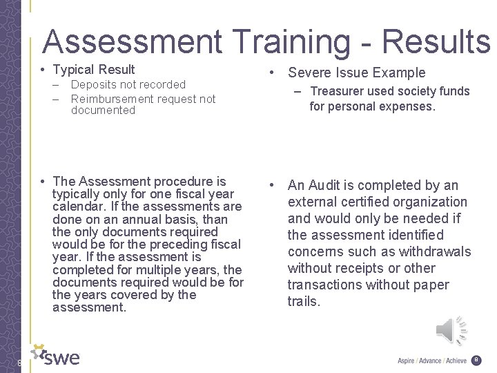 Assessment Training Assessment Training Finance Cycle Act Check